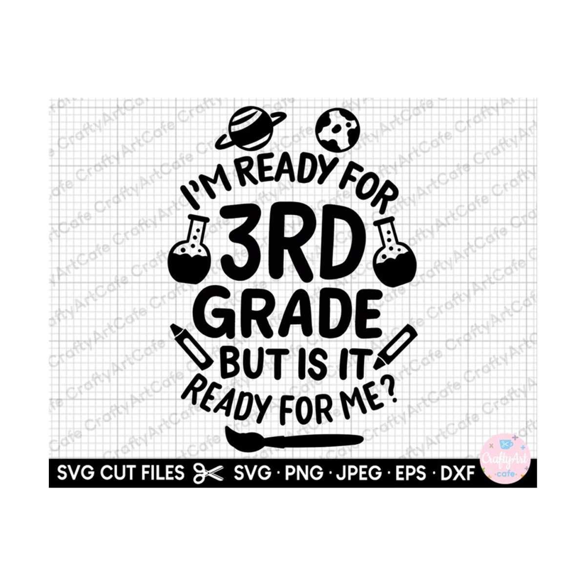 3rd grade svg png first day of third grade svg png | Inspire Uplift