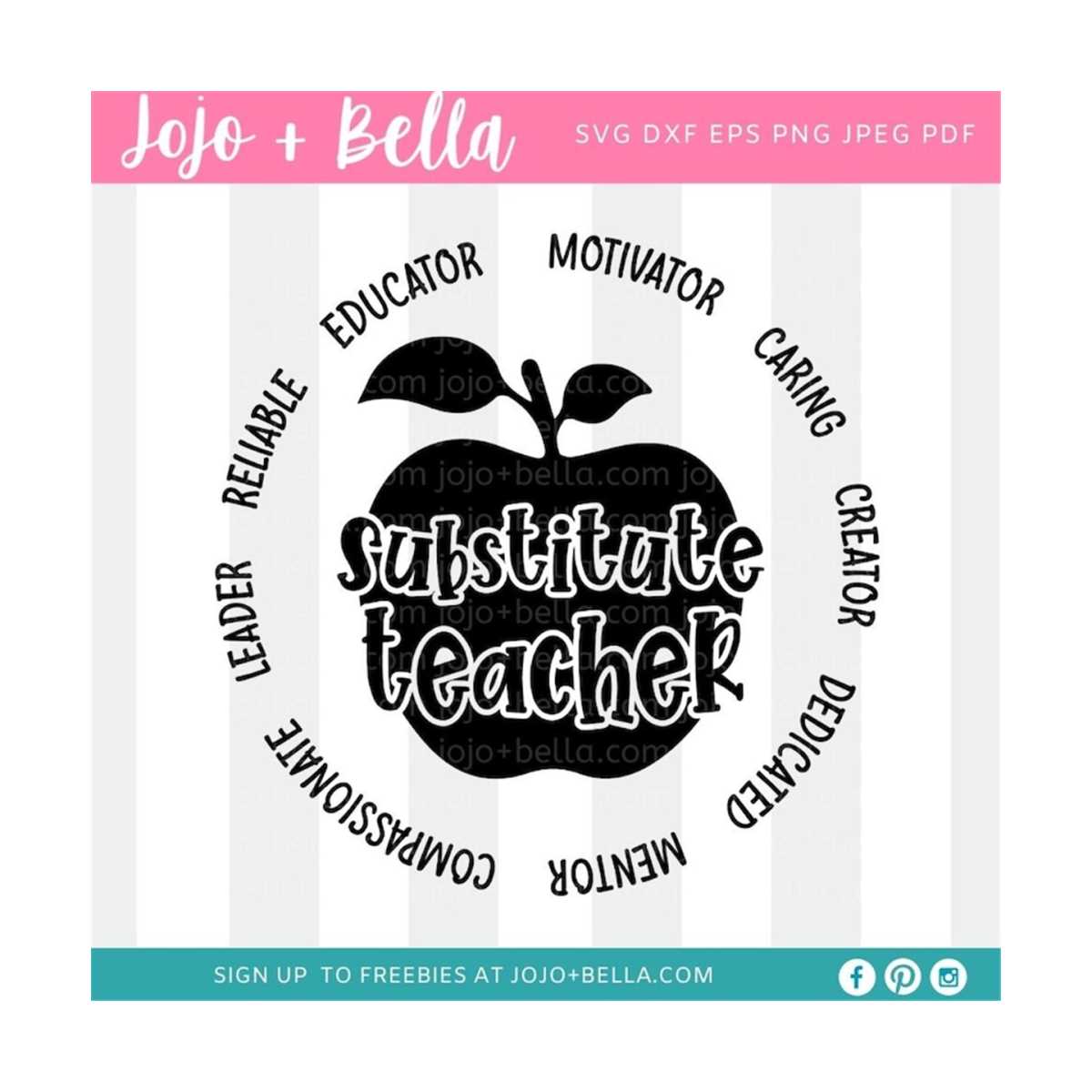 Substitute Teacher Svg, Png, Teacher Svg, School Svg, Kids S | Inspire ...