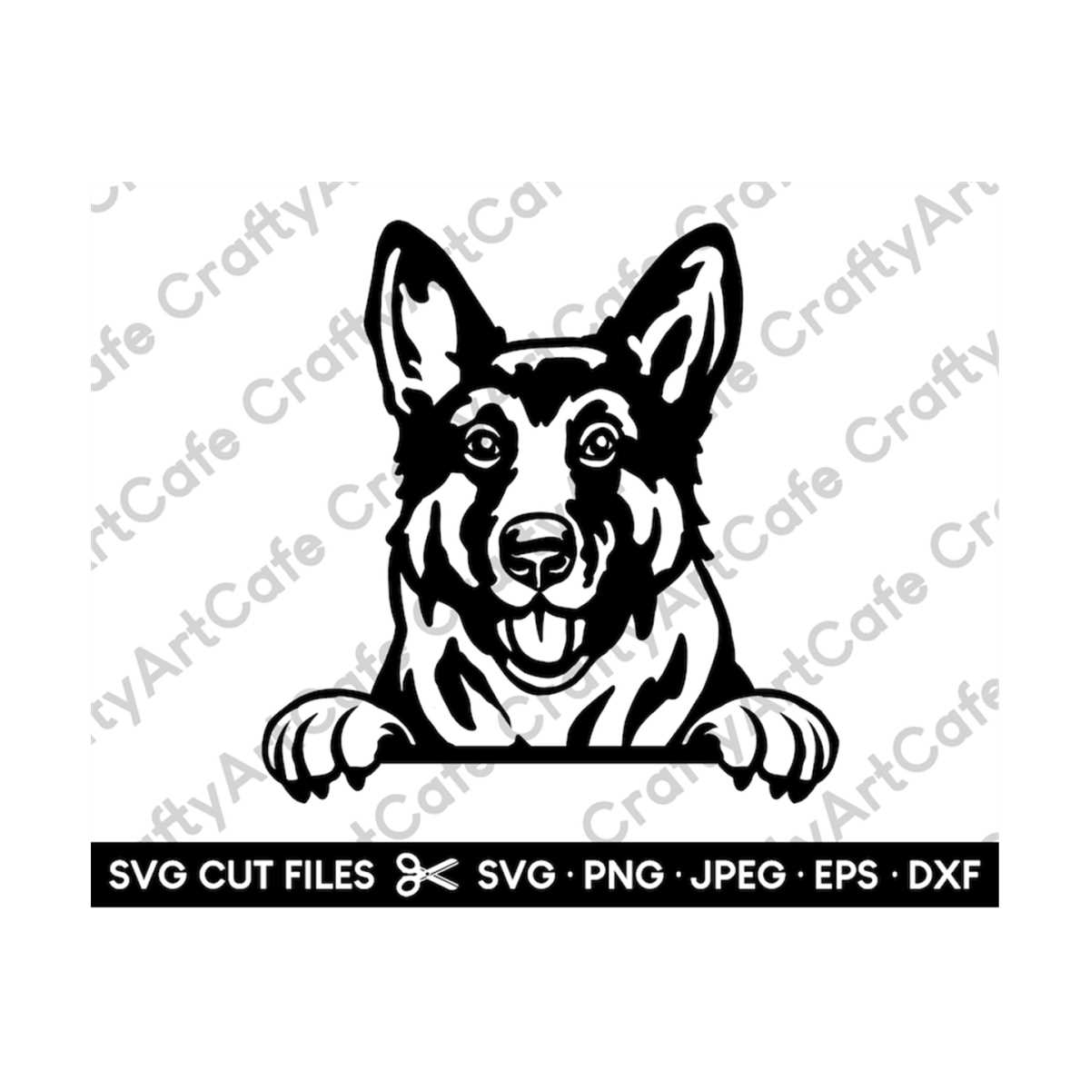 German Shepherd Svg for Cricut German Shepherd Peeking Svg P | Inspire ...