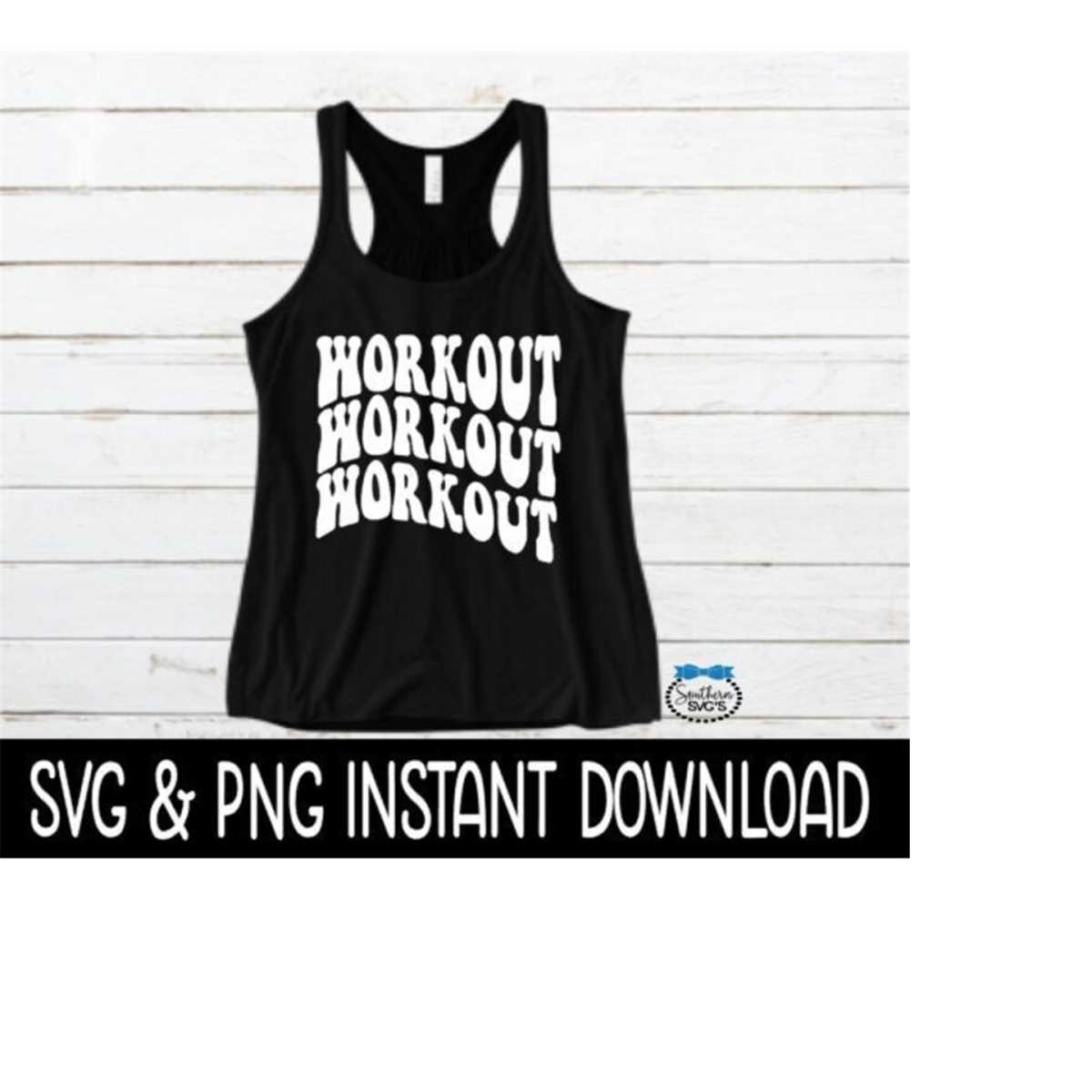 Workout SVG, Workout SVG File, Exercise Tee SVG, Retro Wavy | Inspire ...