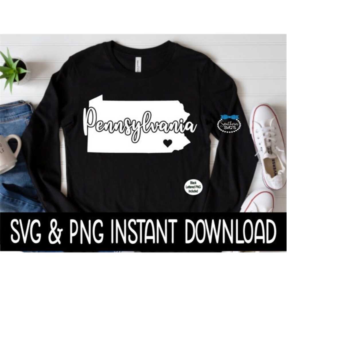 Pennsylvania SVG, Pennsylvania PNG, Instant Download, Cricut | Inspire ...