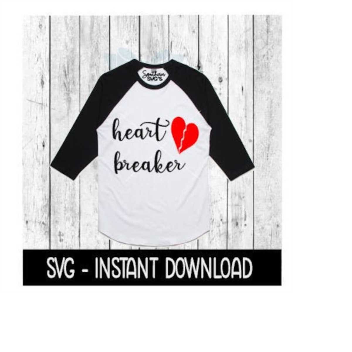 Heart Breaker Valentine's Day SVG, SVG Files, Instant Downlo | Inspire ...