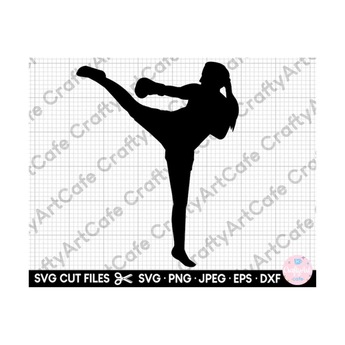 Kickboxing Silhouette