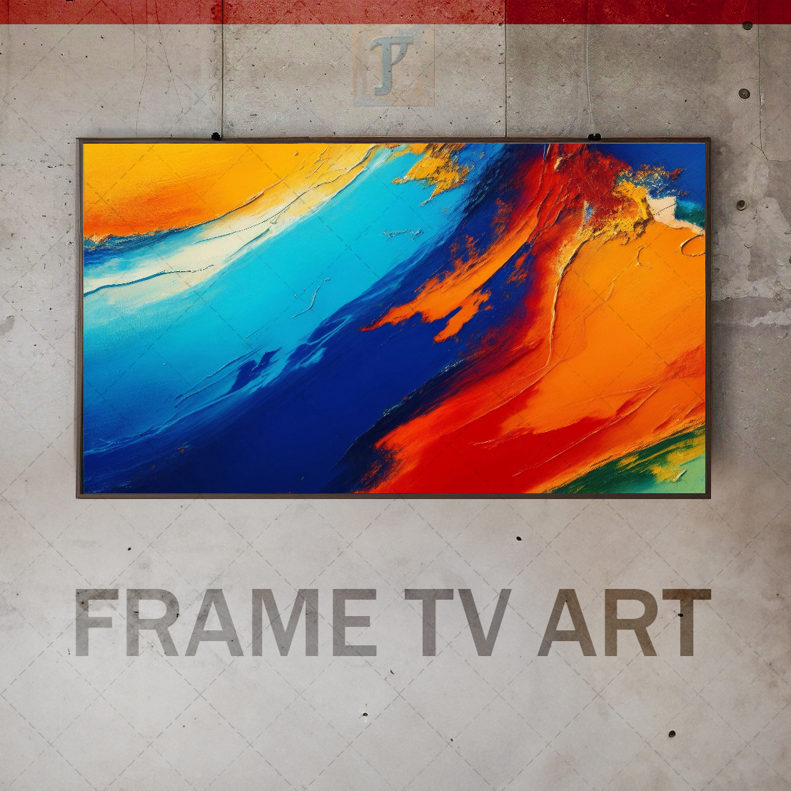 Samsung Frame TV Art Digital Download, Frame TV Abstract Exp | Inspire Uplift