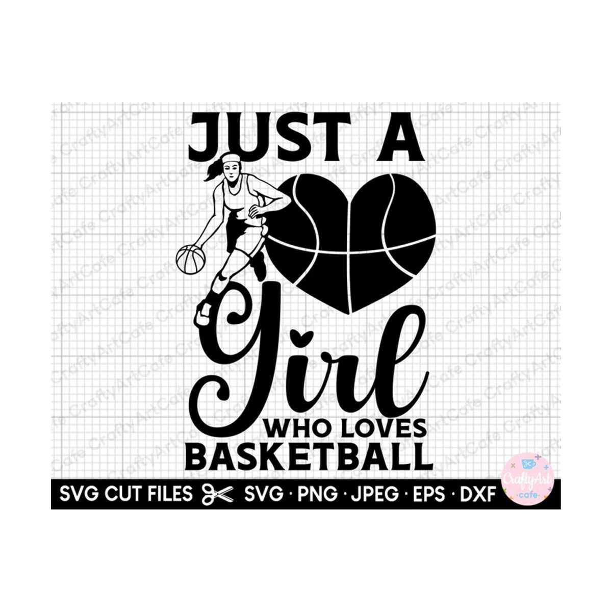 basketball girl svg png just a girl who loves basketball | Inspire Uplift