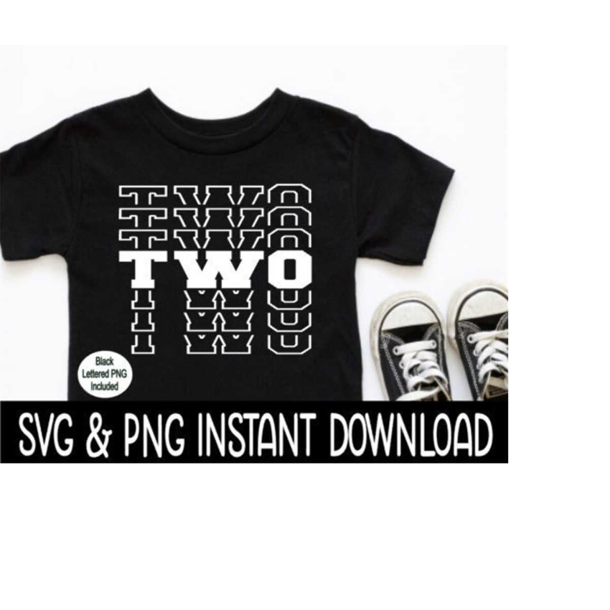 Two Birthday SVG, 2nd Birthday PNG Birthday SvG Files, Tee S | Inspire ...