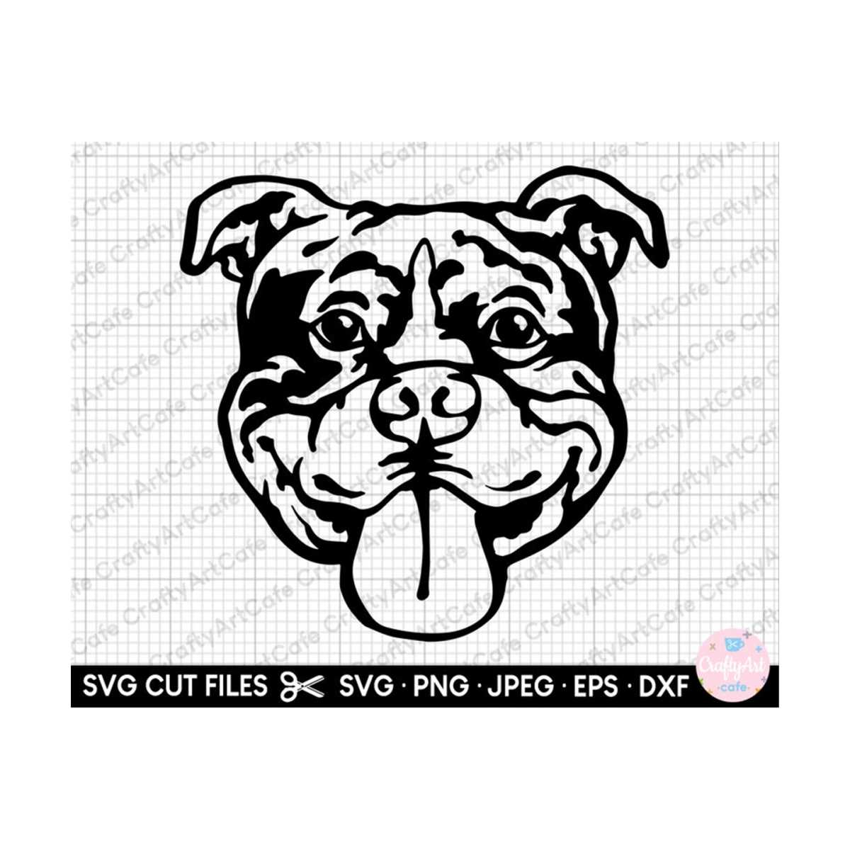 american bully head svg american bully head png amercian bul | Inspire ...
