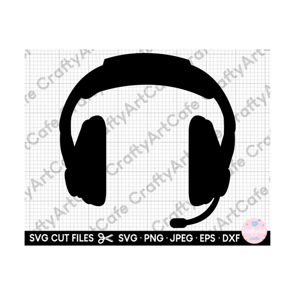 headphones svg gaming head set svg gamer head set svg png si | Inspire ...