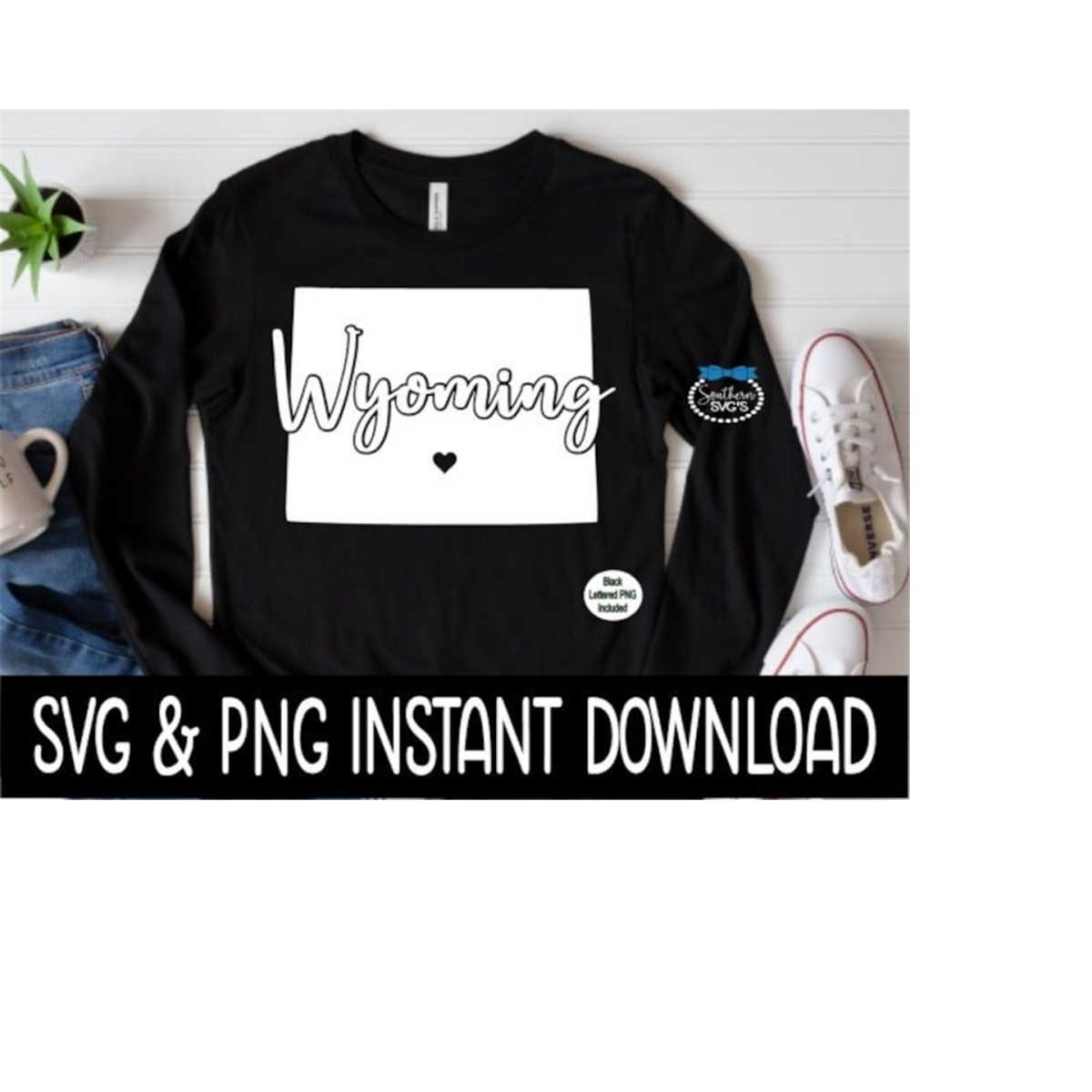 Wyoming State SVG, Wyoming PNG, Instant Download, Cricut Cut | Inspire ...
