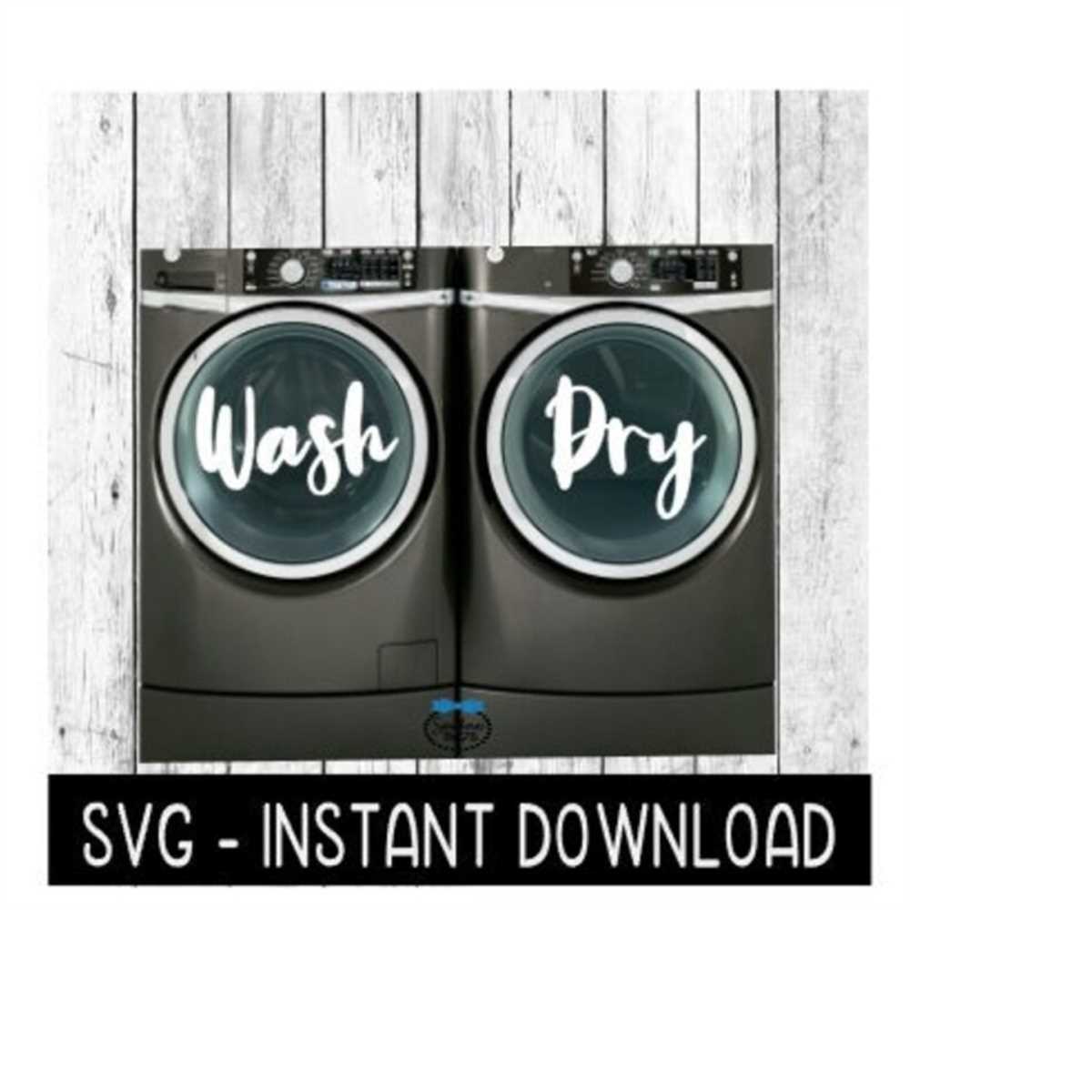 Wash And Dry SVG, Washing Machine & Dryer SVG Files, Washer - Inspire ...