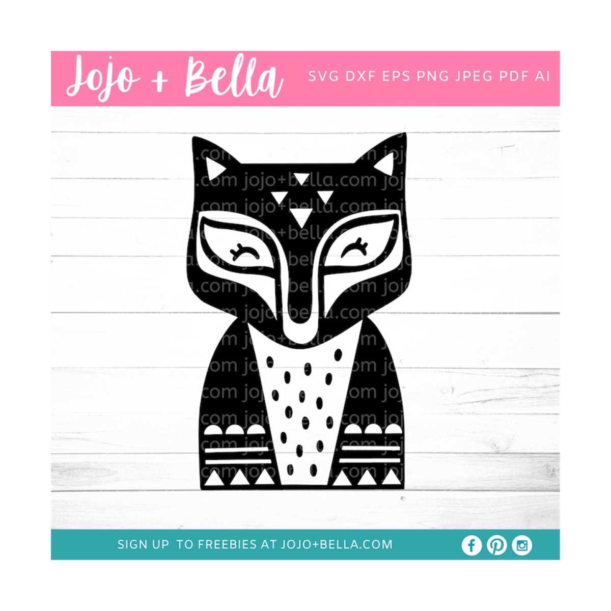 Fox SVG - Winter Fox Svg Cut File - Nordic Fox Svg File - Ma | Inspire ...