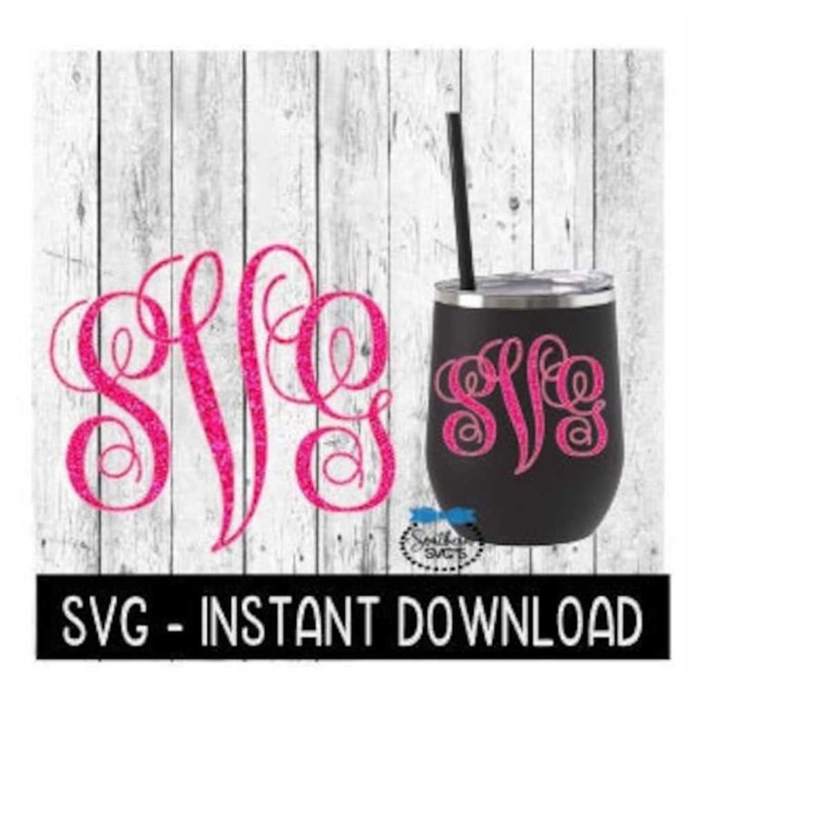 Fancy Monogram Alphabet SVG, Monogram Font SVG, Monogram Fra | Inspire ...