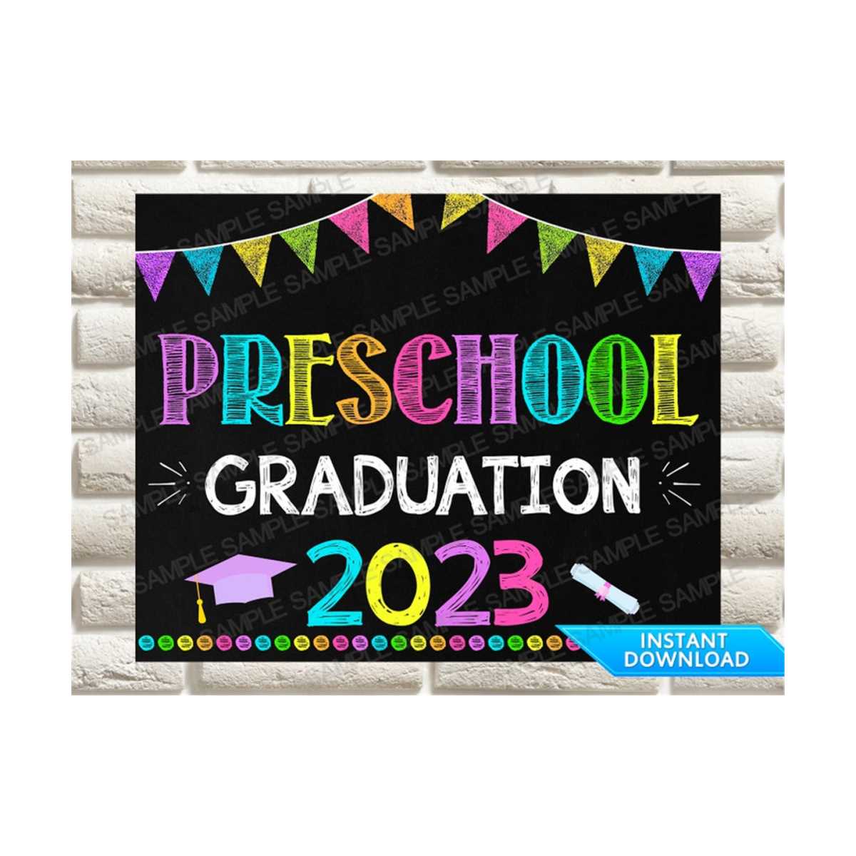 Preschool Graduation Sign, Preschool Graduate 2023, Preschoo | Inspire ...