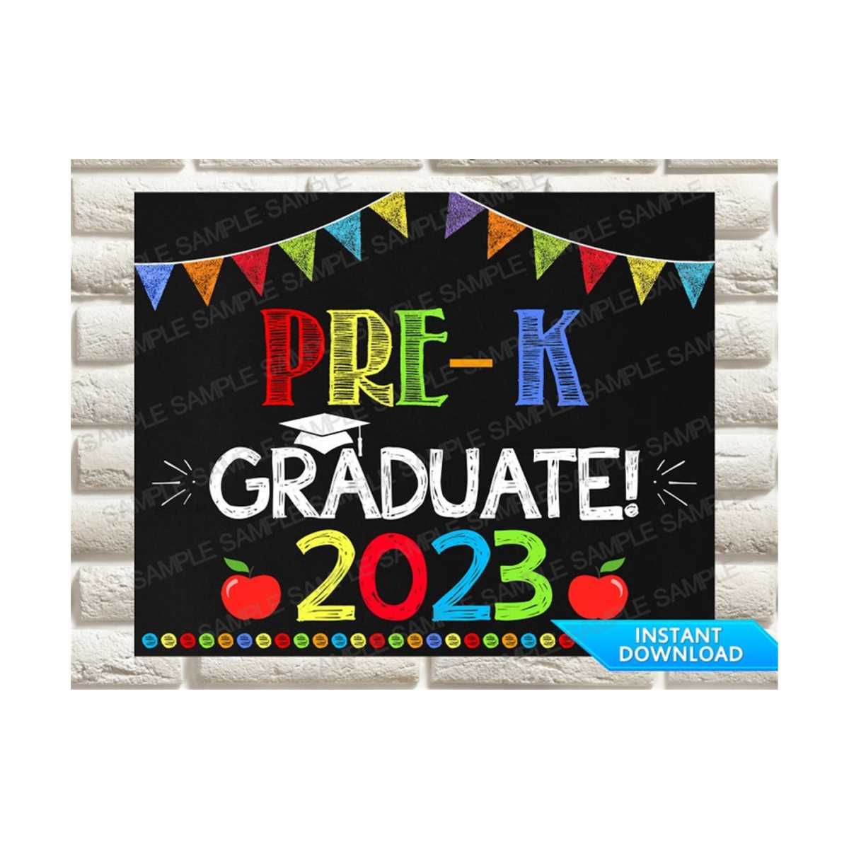Pre K Graduation Sign, Pre-K Graduate 2023, Preschool Gradua - Inspire ...