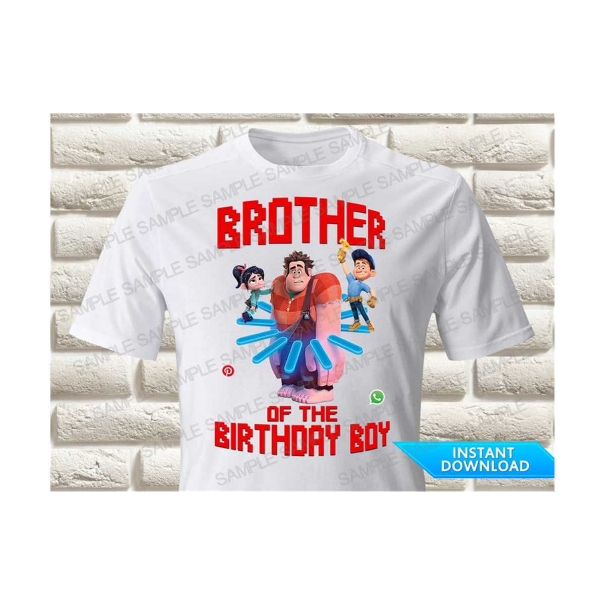 Wreck It Ralph Brother of the Birthday Boy Iron On Transfer, | Inspire ...