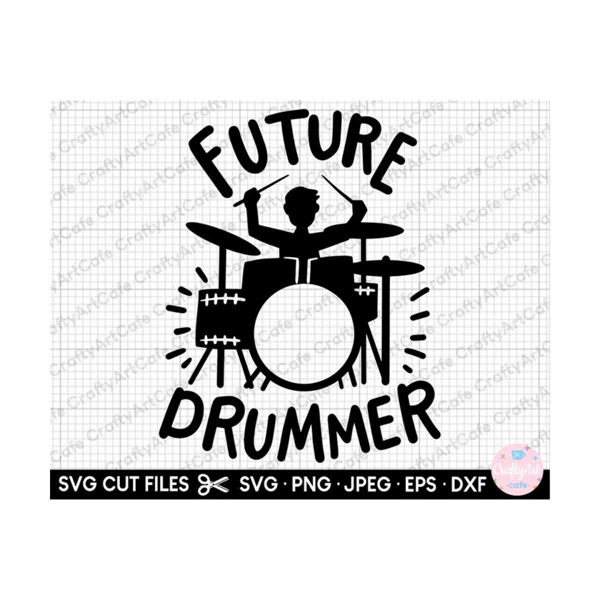 future drummer svg cut file for kids drummer svg cricut kids | Inspire ...