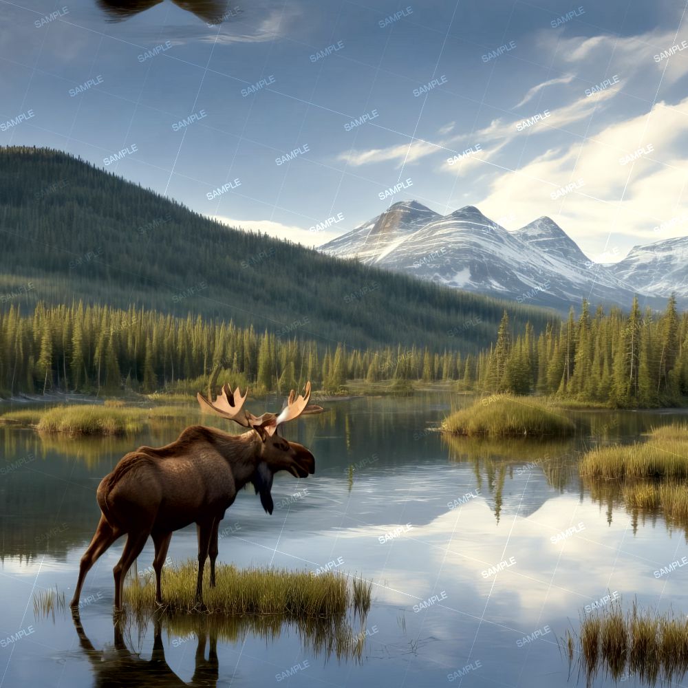 Moose Lake Pattern Tileable Repeating Pattern - Inspire Uplift