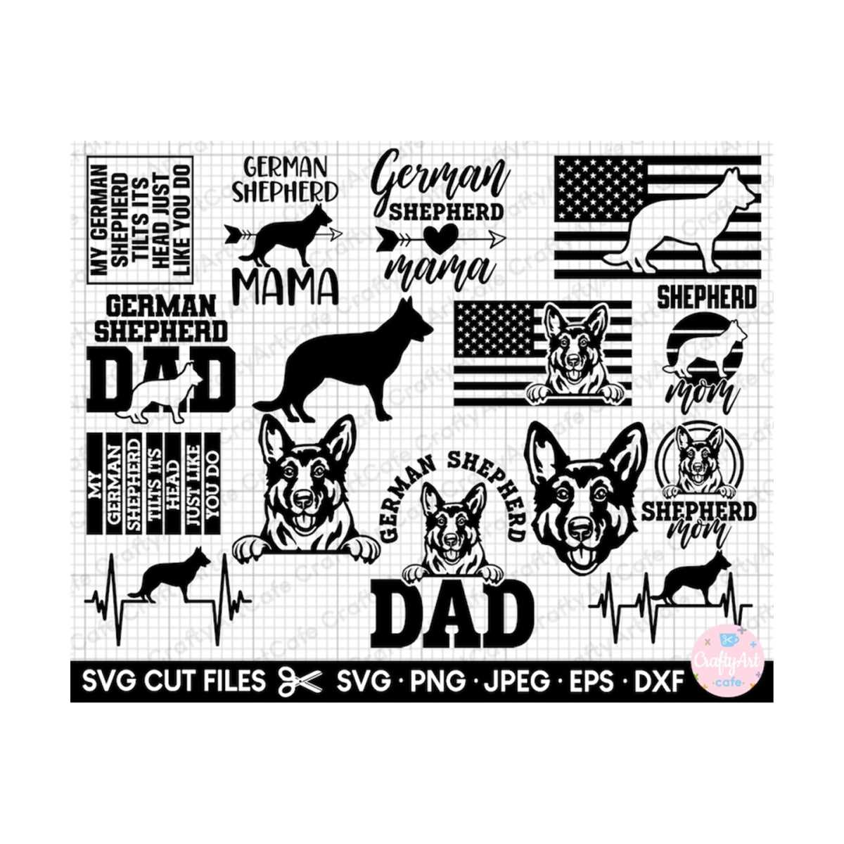 german shepherd svg, german shepherd svg cricut cut file, ge | Inspire ...