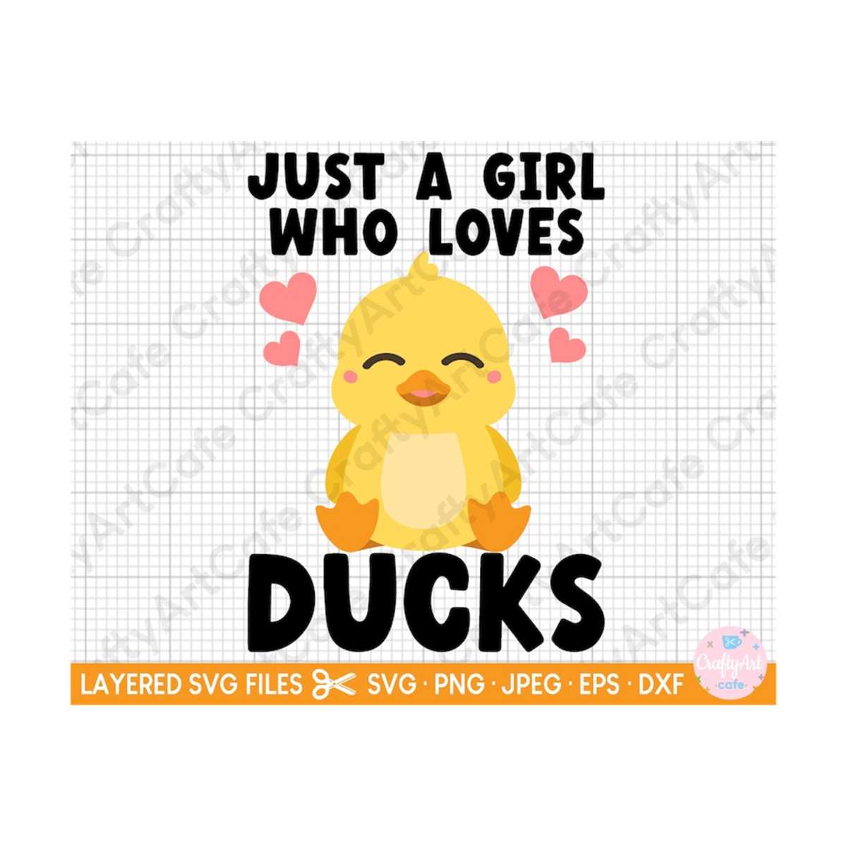 DUCK SVG just a girl who loves ducks svg cricut png eps dxf | Inspire ...