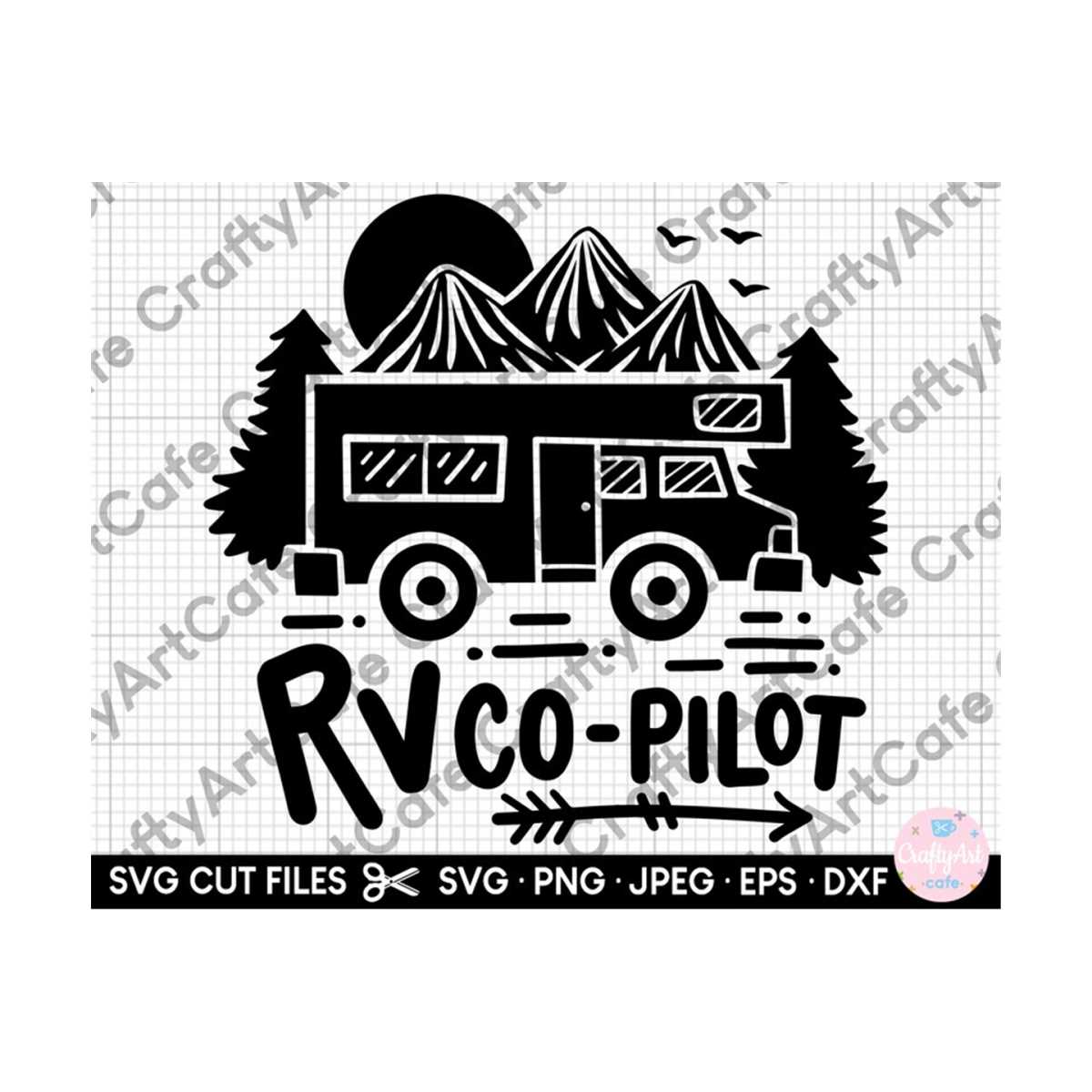 rv svg rv co pilot camper svg png | Inspire Uplift