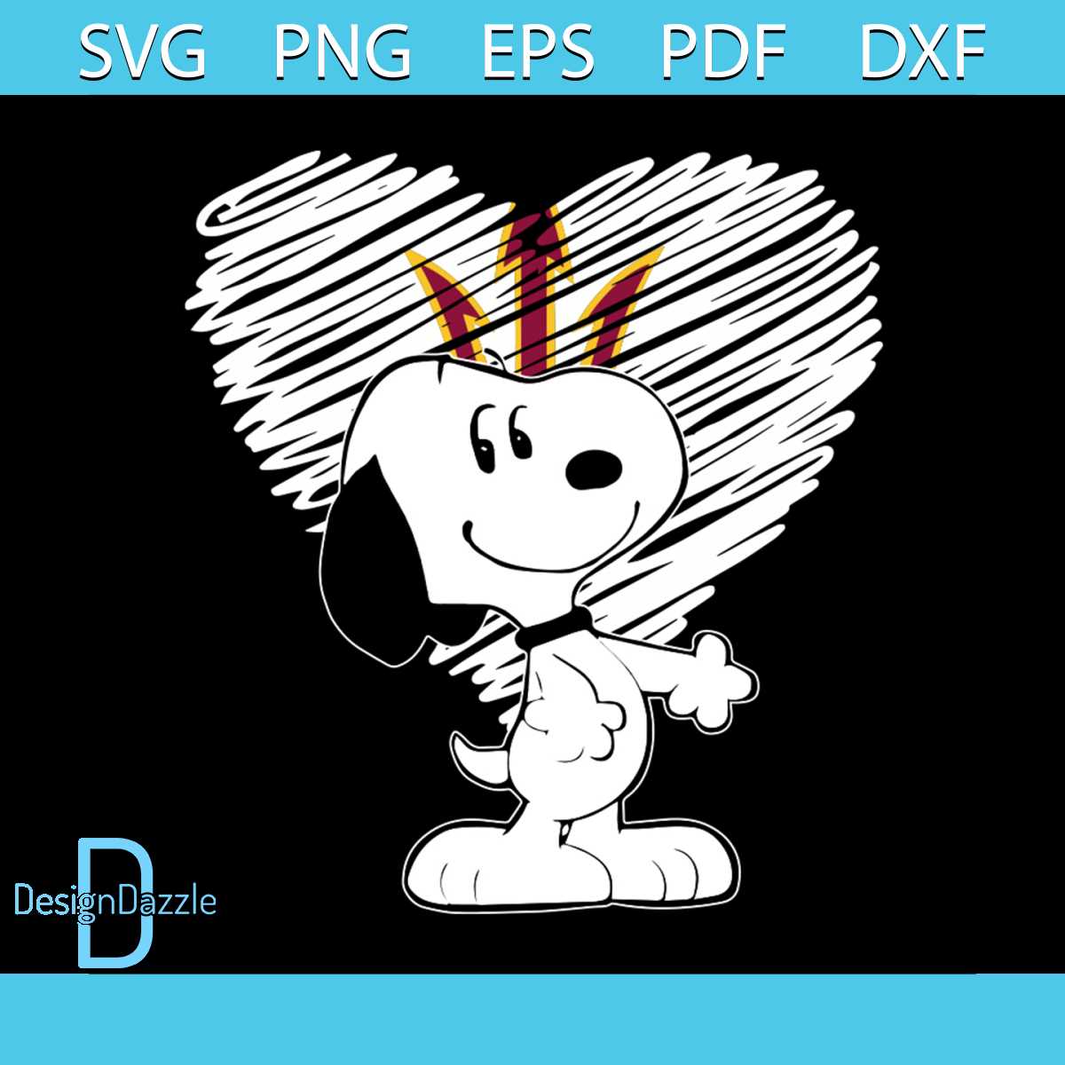 Snoopy sun devil svg | Inspire Uplift