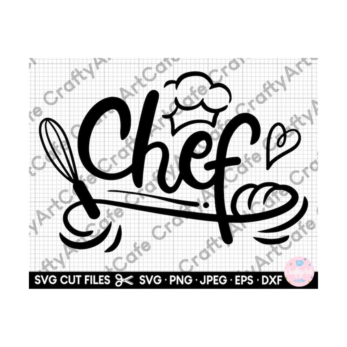 chef svg png jpeg jpg dxf eps chef cut file cricut | Inspire Uplift