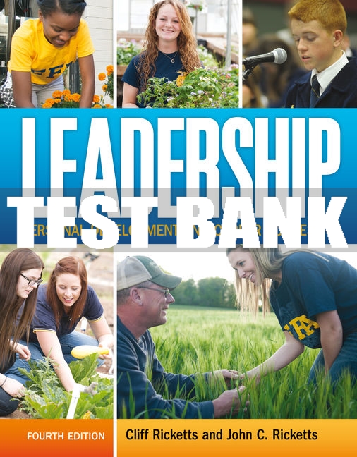 Test Bank For Leadership: Personal Development and Career Su | Inspire ...