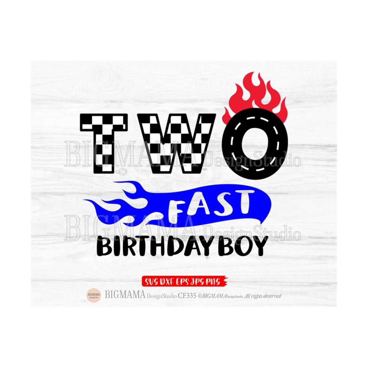 Two Fast Birthday Boy Svg,Racing Car SVG,PNG,Race,Retro,Kids | Inspire ...