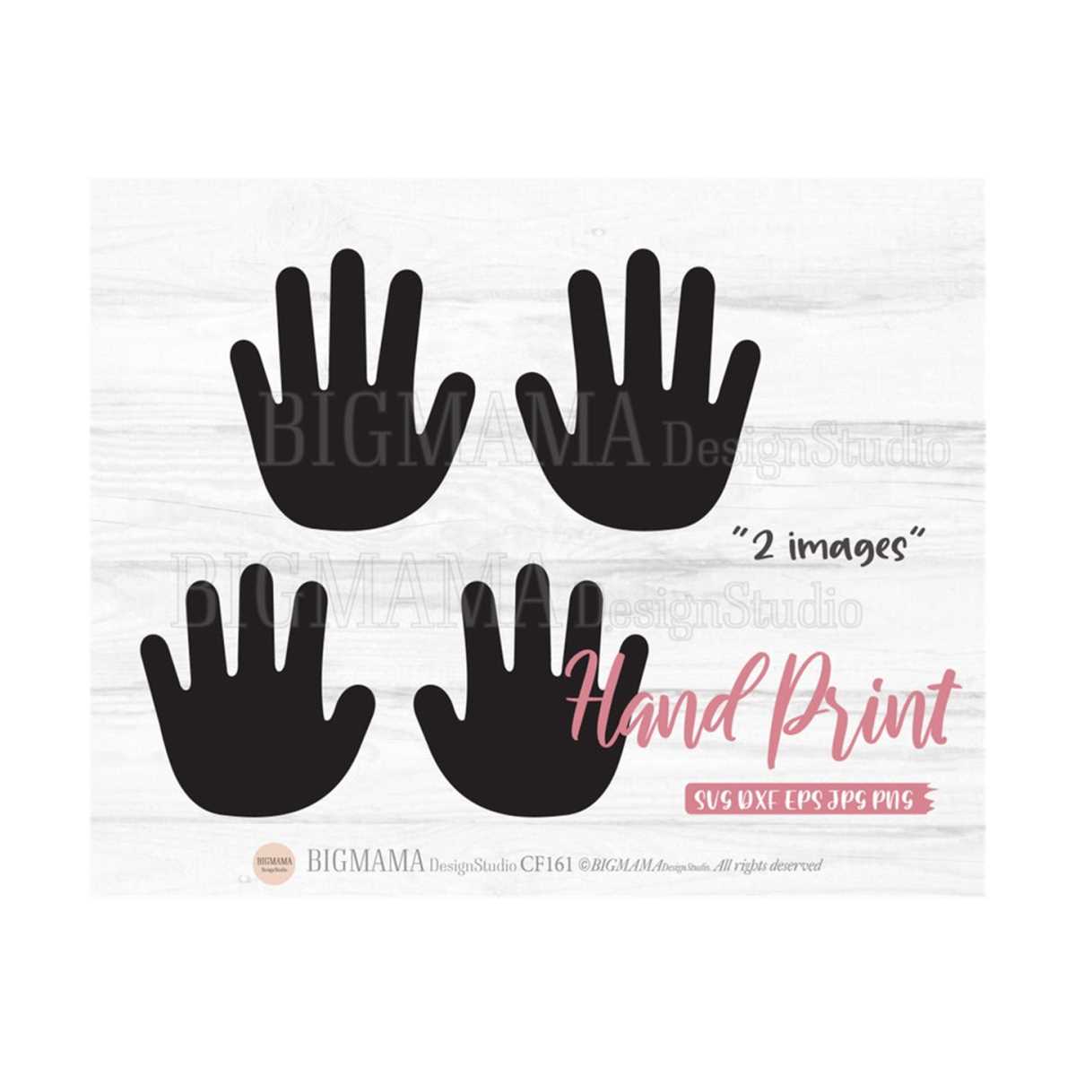 Hand Print SVG,DXF,Hand Prints,Hand Print PNG,Cut File,Bundl | Inspire ...