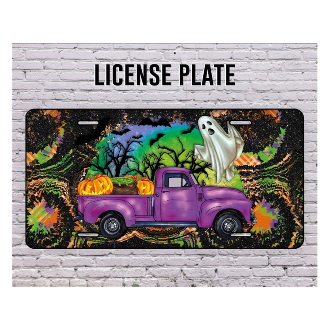 Halloween Pumpkin Truck License Plate,Halloween License Plat - Inspire ...