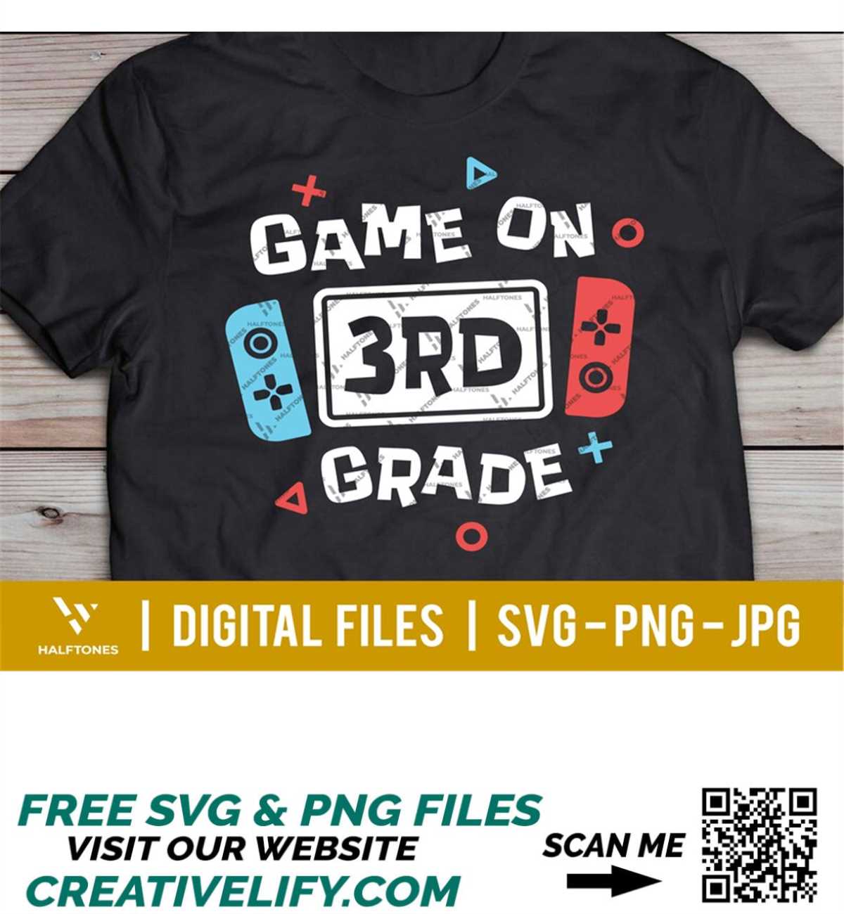 Game on 3rd grade svg, back to school svg, Third grade svg, - Inspire ...