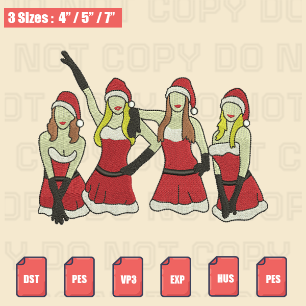 Mean Girls Christmas Embroidery File, Christmas Embroidery D - Inspire ...