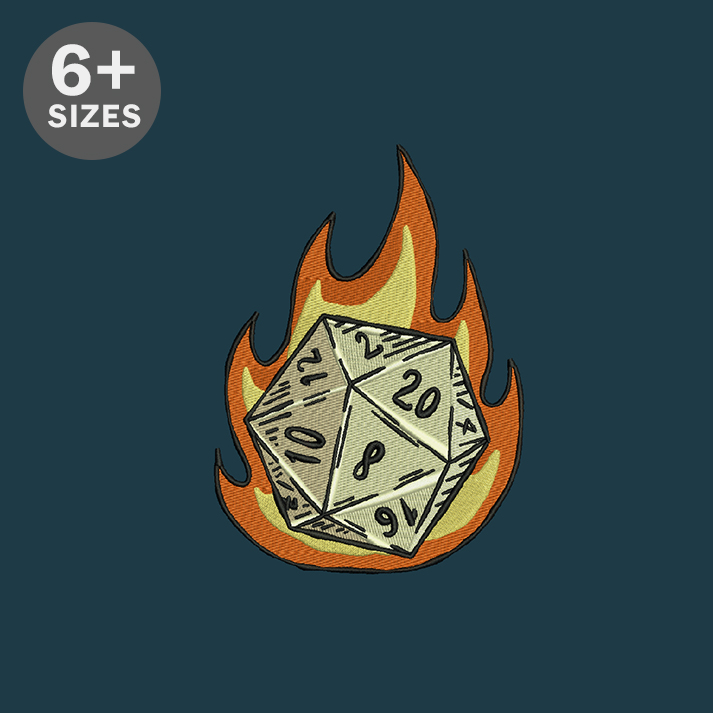 DND D20 On Fire | Inspire Uplift
