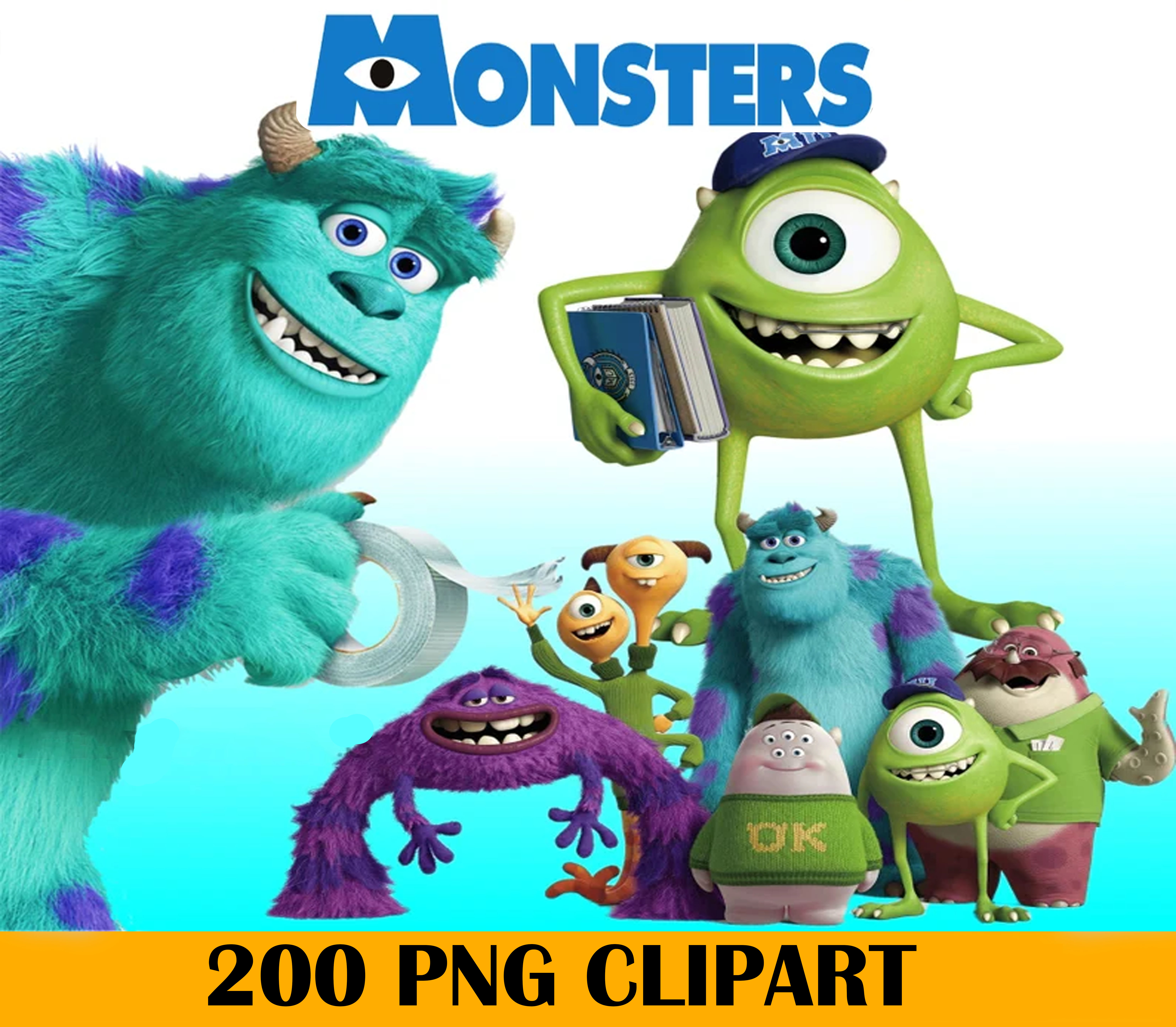 200 Monsters Inc Bundle Png, Monsters Png, Sully Png, Randal | Inspire ...
