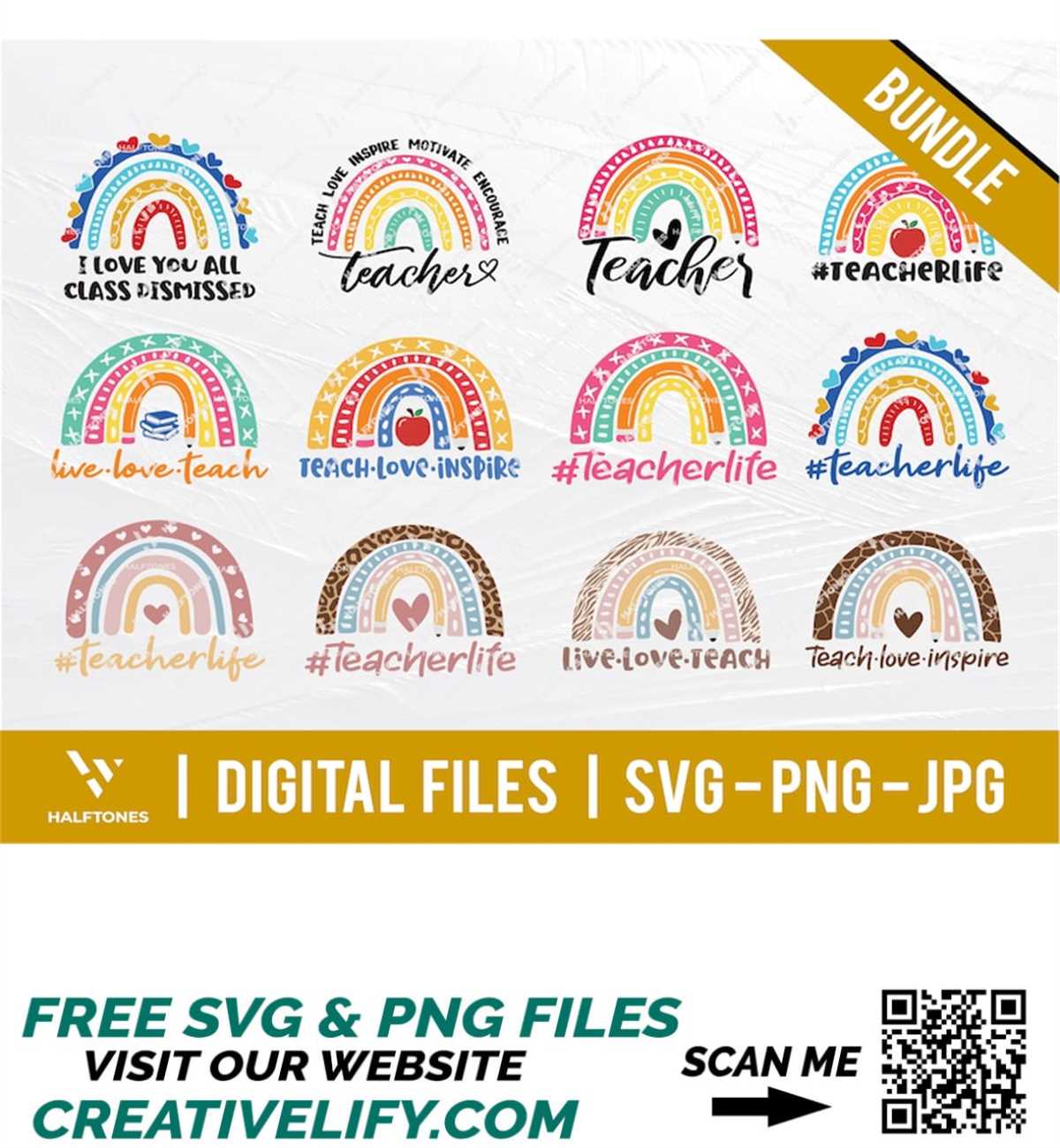 Teacher rainbow SVG, teacher png, rainbow svg, teacher life - Inspire ...