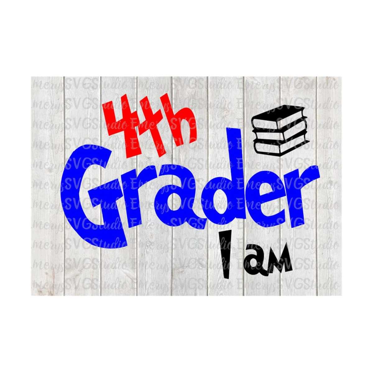 SVG DXF File for 4th Grader I am | Inspire Uplift