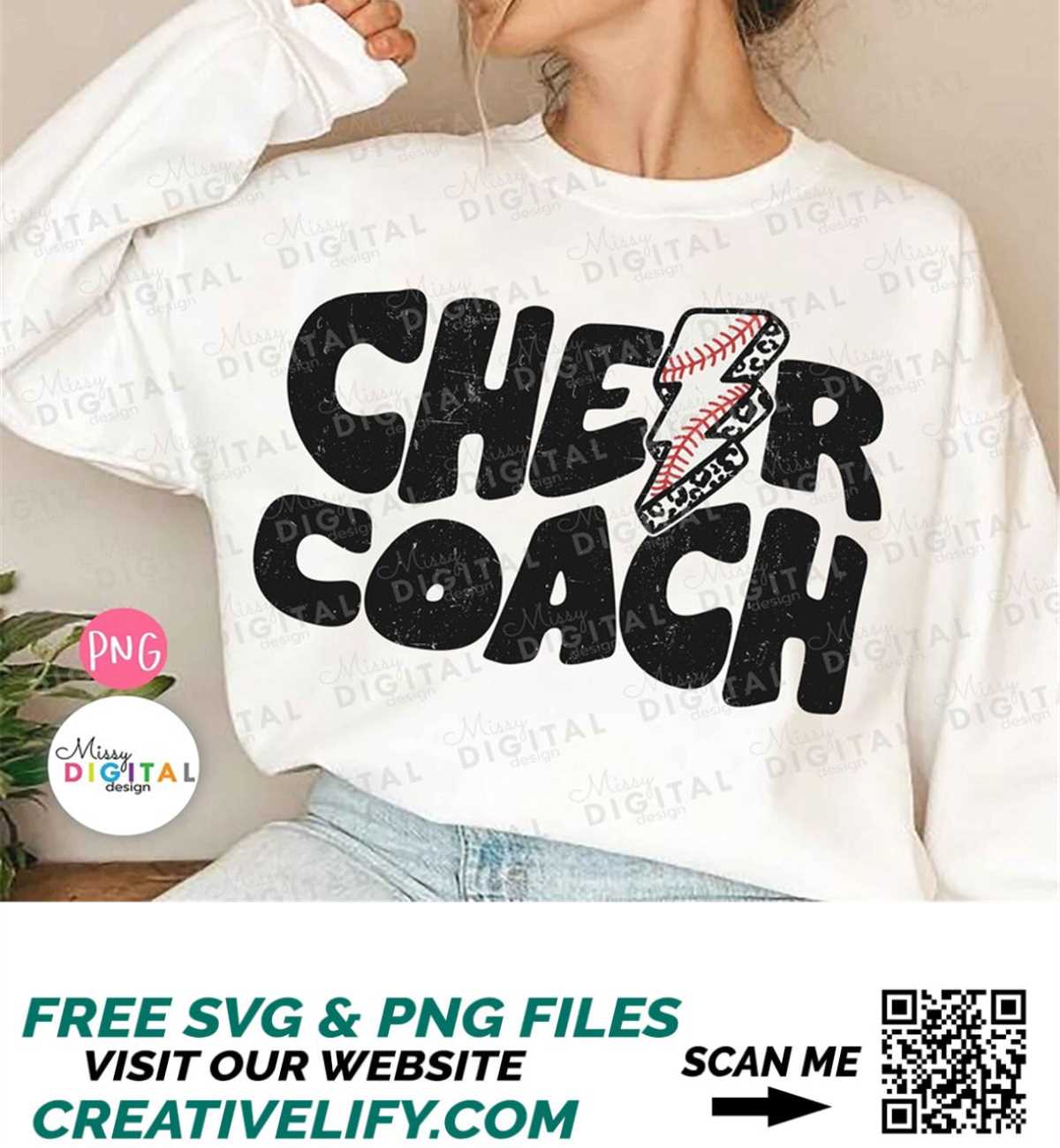 Cheer Coach Baseball PNG, Leopard Png, Cheer Coach Png, Base | Inspire ...