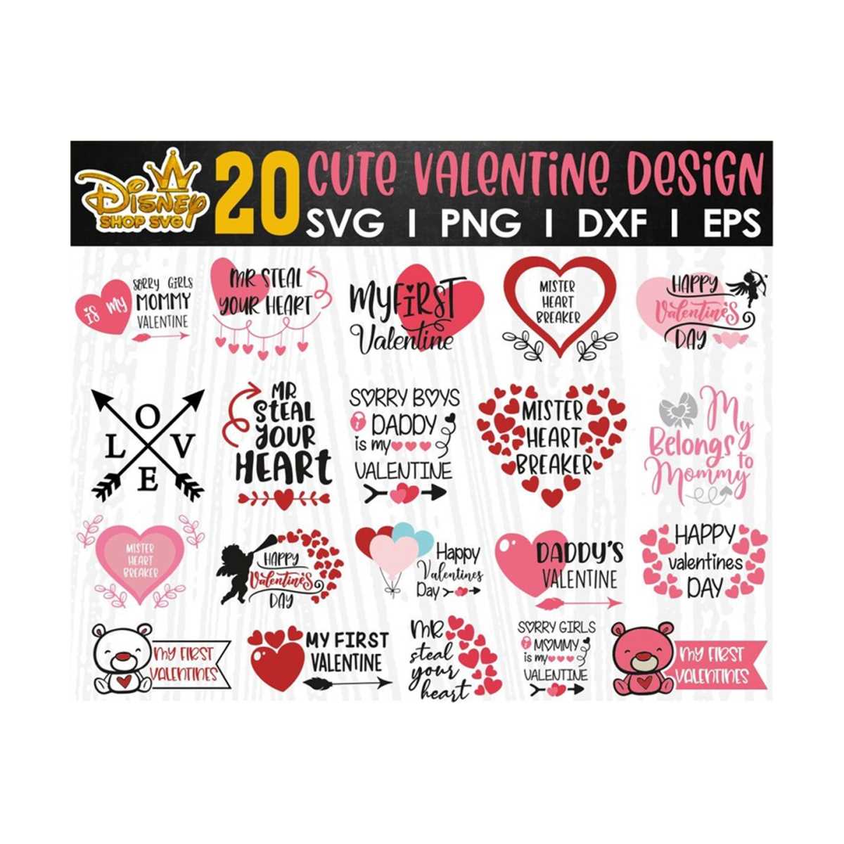 Valentine Svg Bundle,Happy Valentines Day Svg,Love Svg,Heart - Inspire ...