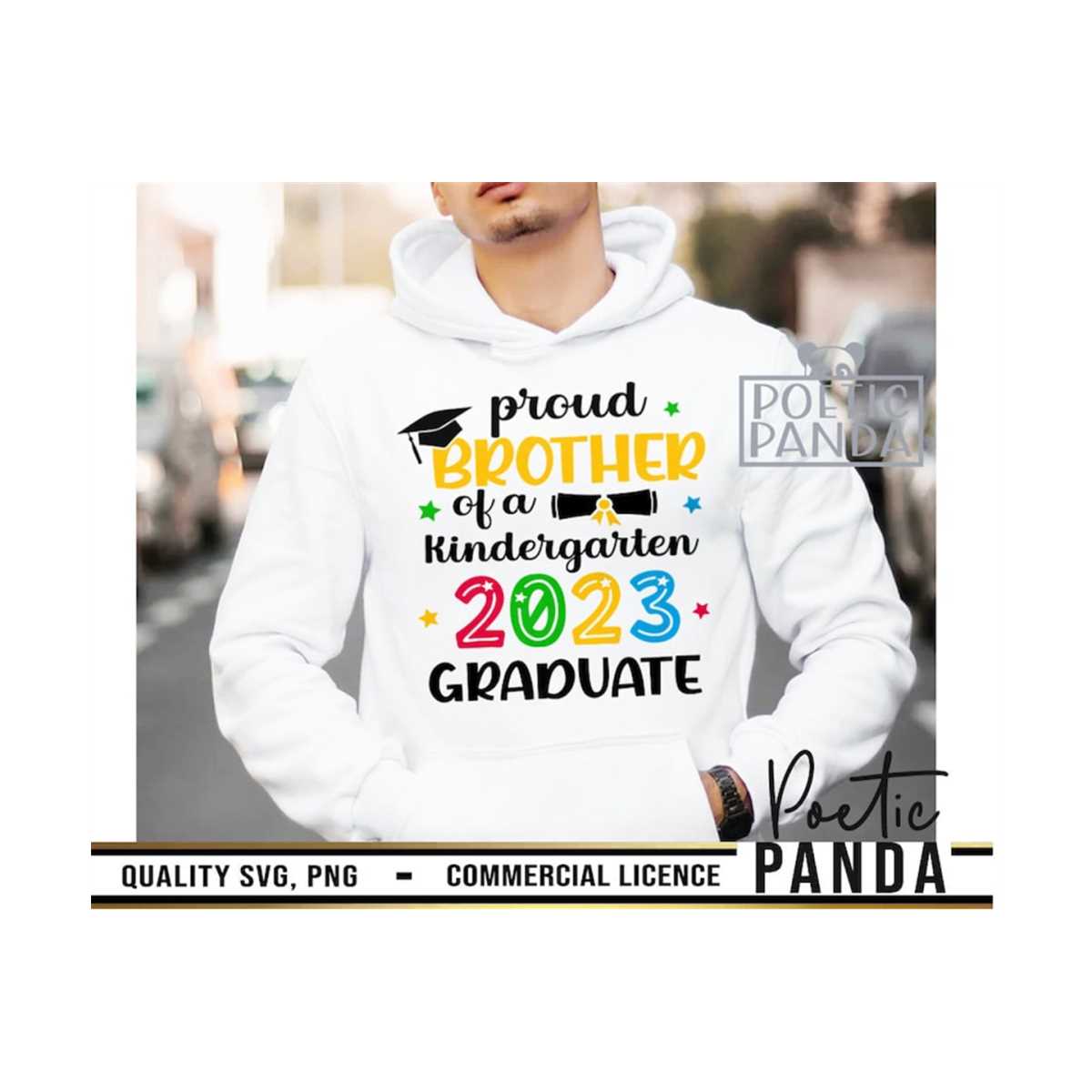 Proud Brother of Kindergarten 2023 Graduate SVG PNG, Grad Sv | Inspire ...
