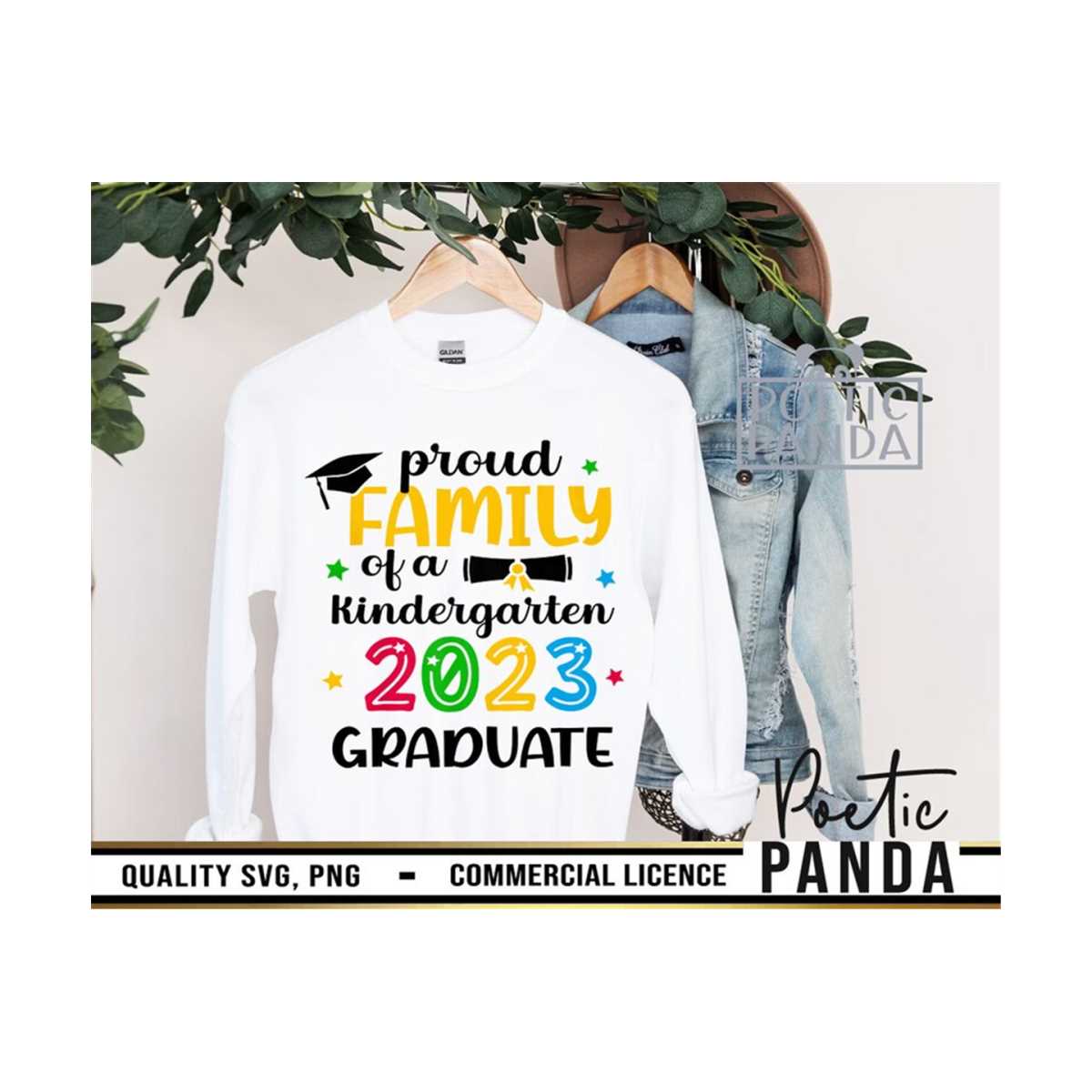 Proud Family Of Kindergarten 2023 Graduate SVG PNG, Kinderga - Inspire ...