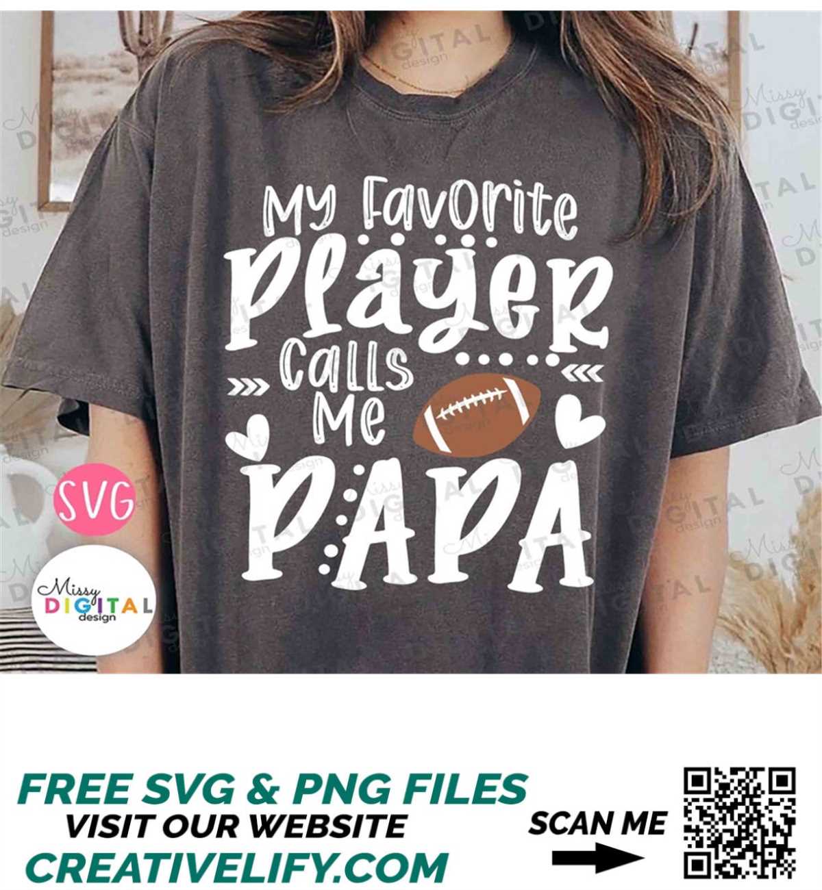 My Favorite Player Call Me Papa Svg, Football Papa Svg, Foot - Inspire ...