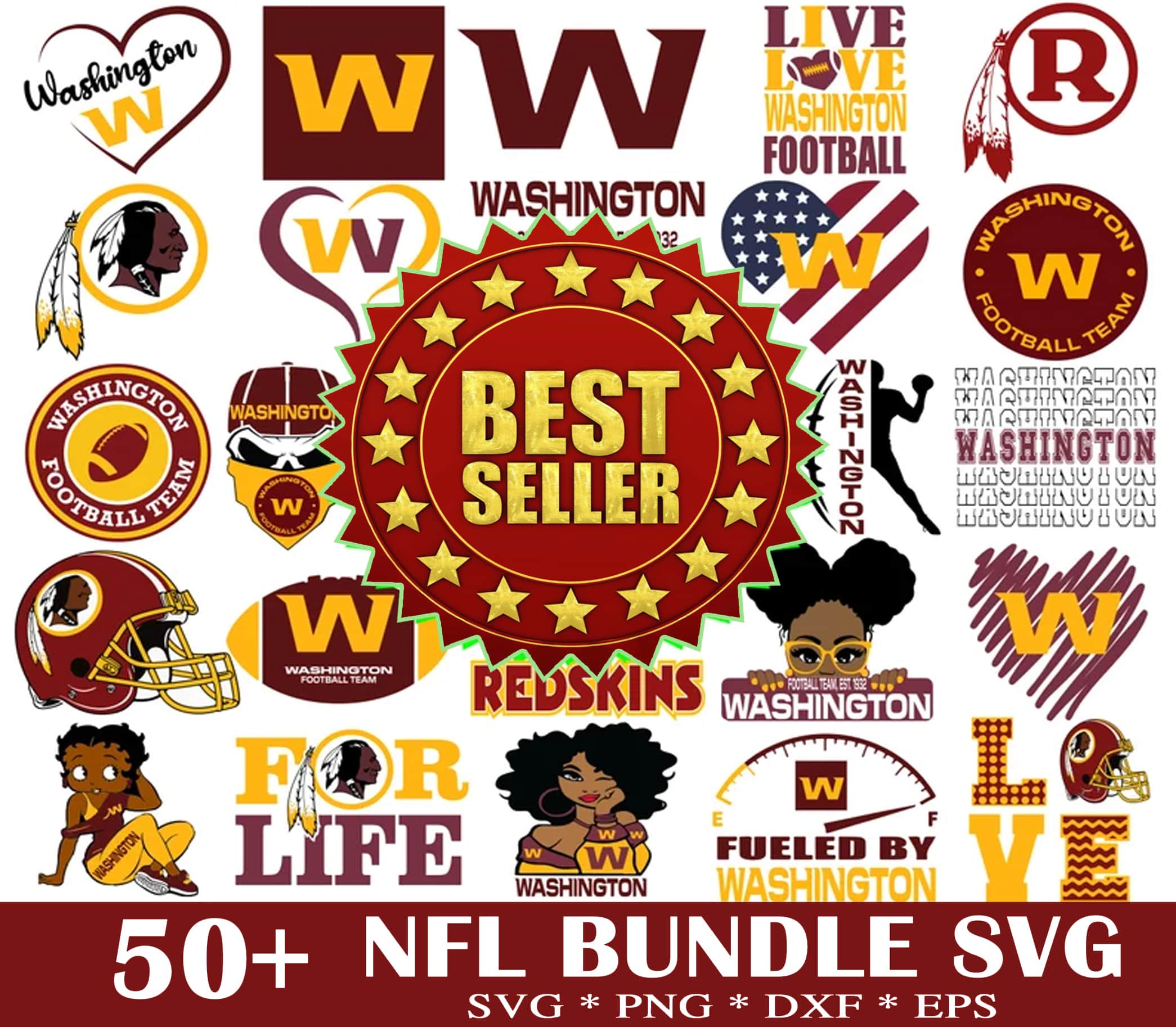 Washington Commanders Svg Bundle, NFL Teams Svg, NFL svg, NF | Inspire ...