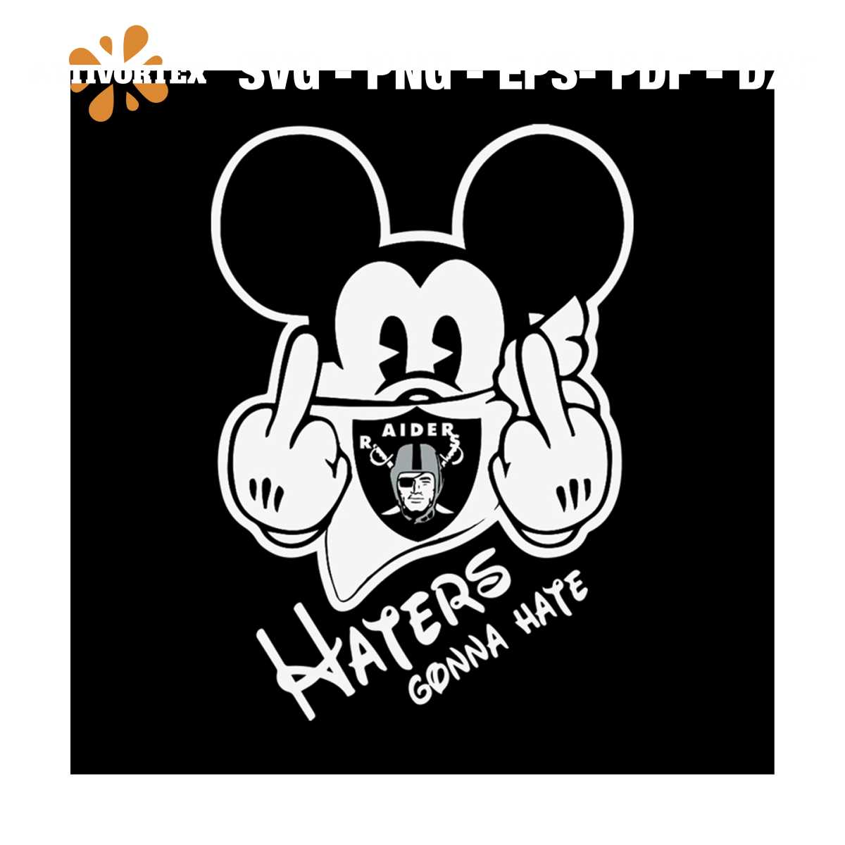Mickey Haters Gonna Hate Raiders svg | Inspire Uplift