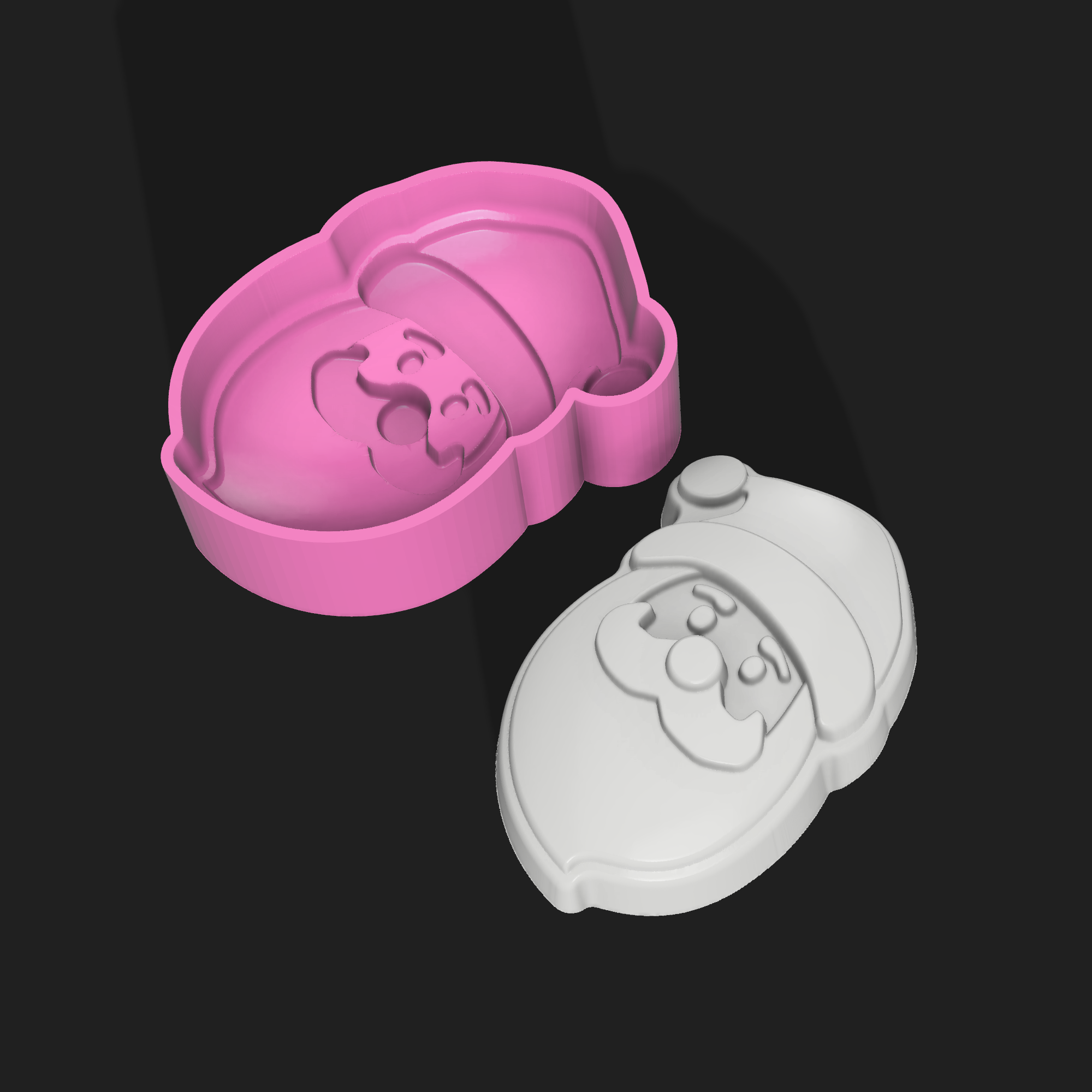 Santa Bath Bomb Mold STL files | Inspire Uplift
