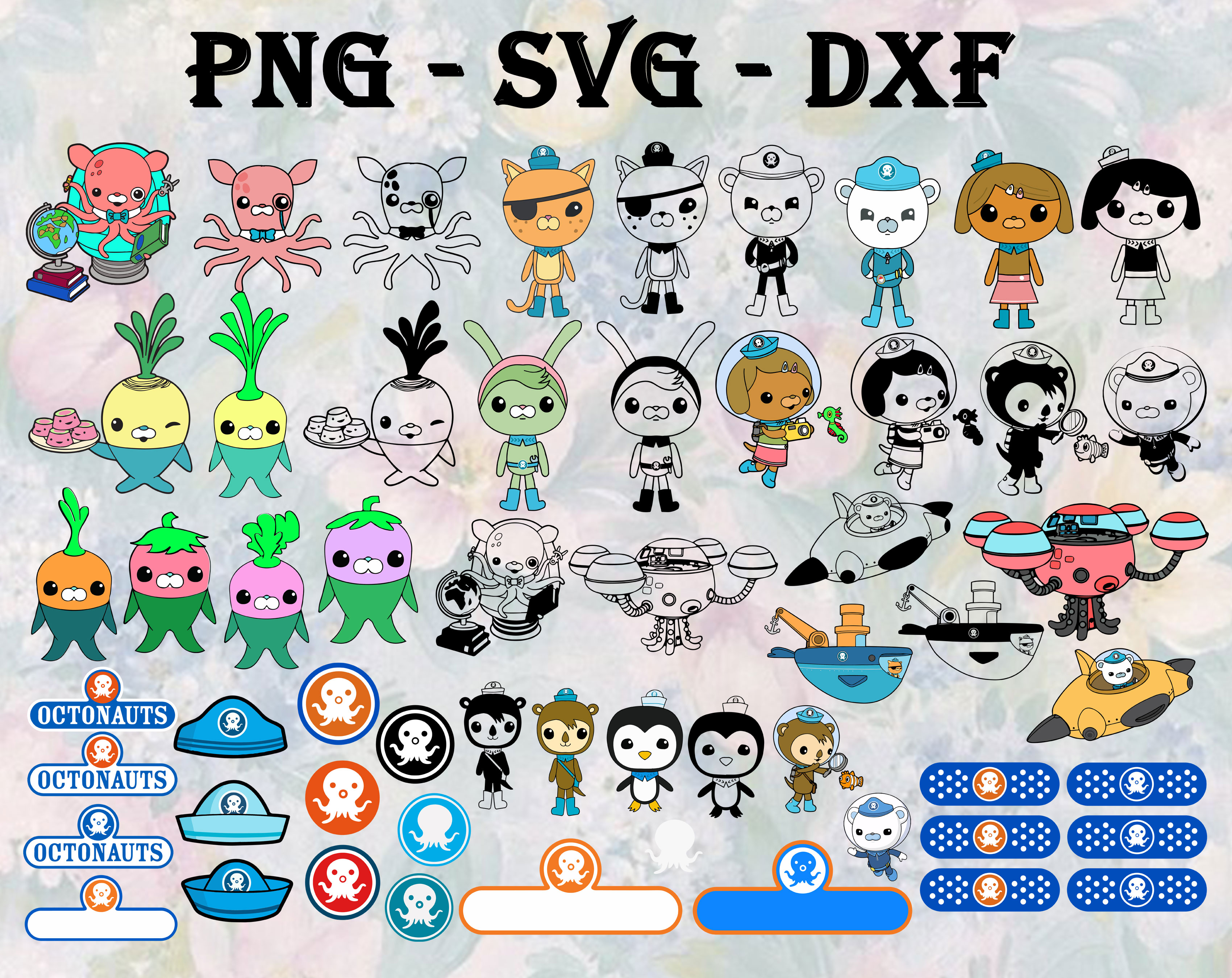 Octonauts SVG, Bundle Octonauts SVG, PNG, DXF, PDF, JPG,... | Inspire ...