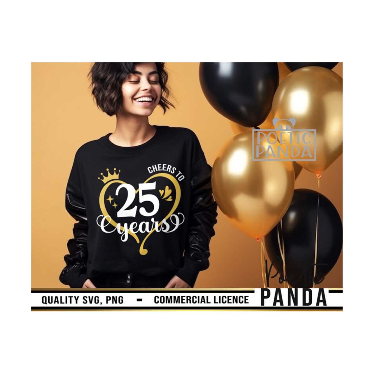 Cheers to 25 Years SVG PNG, Birthday Shirt Svg, 25th Birthda | Inspire ...