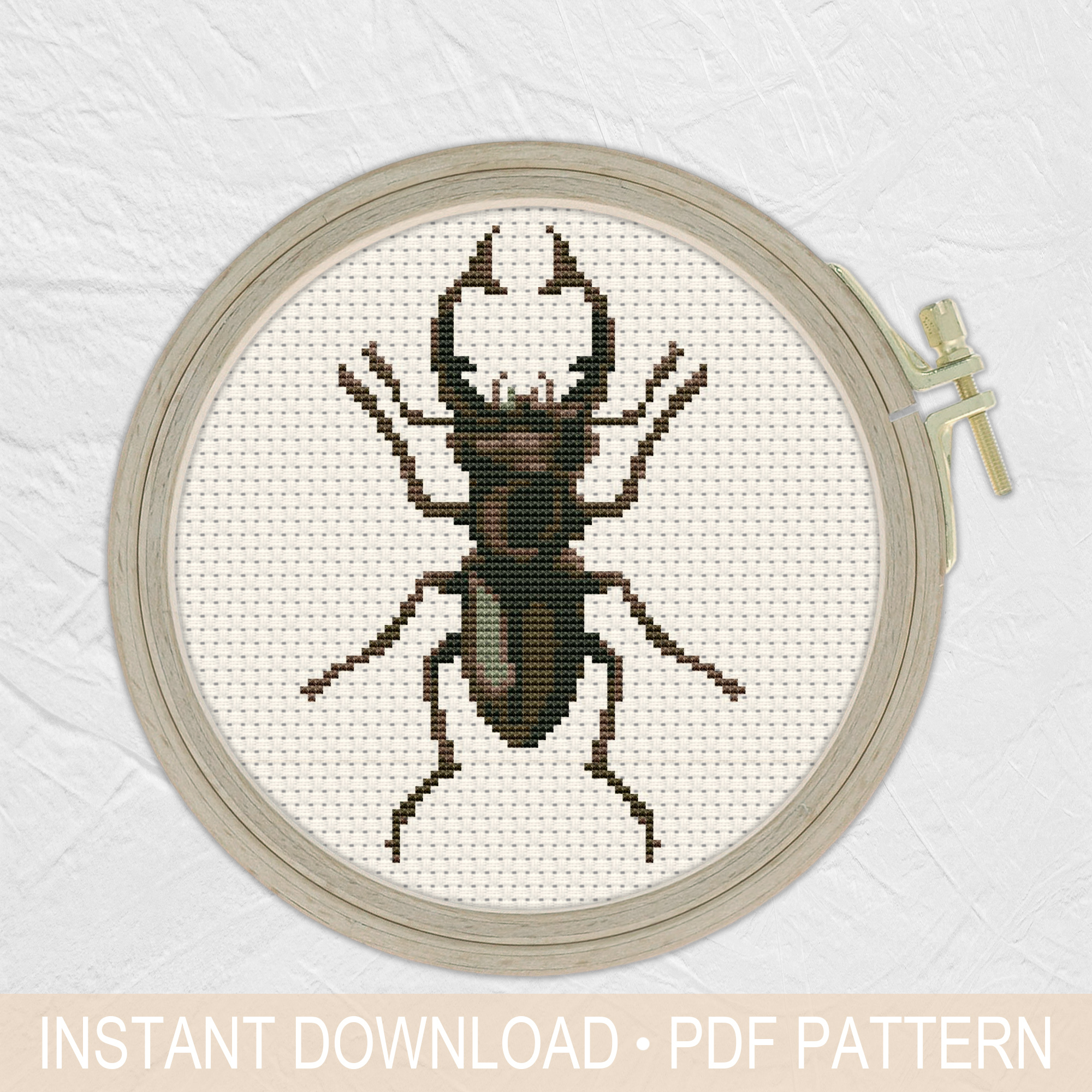 Beetle Cross Stitch | Inspire Uplift