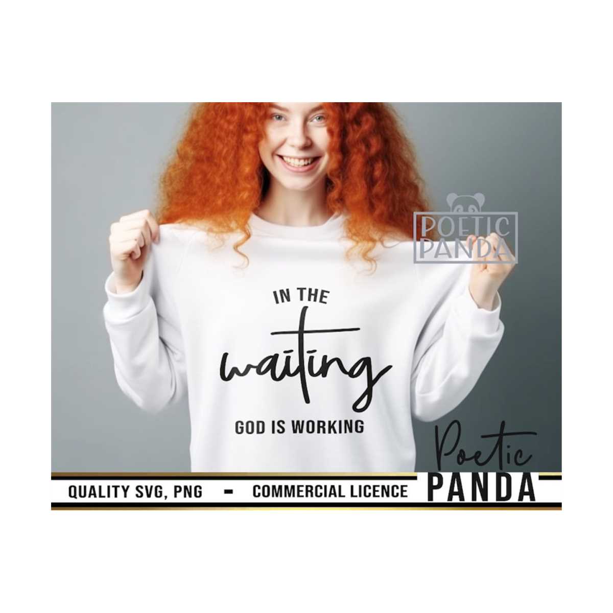 In The Waiting SVG PNG, In The Waiting God Is Working, Faith - Inspire ...