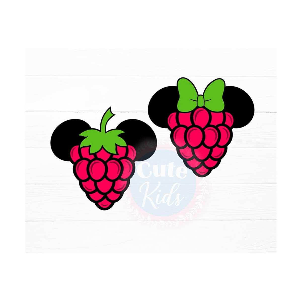 Mouse Ears Raspberry SVG – Summer Fruits Decor svg cut files | Inspire ...