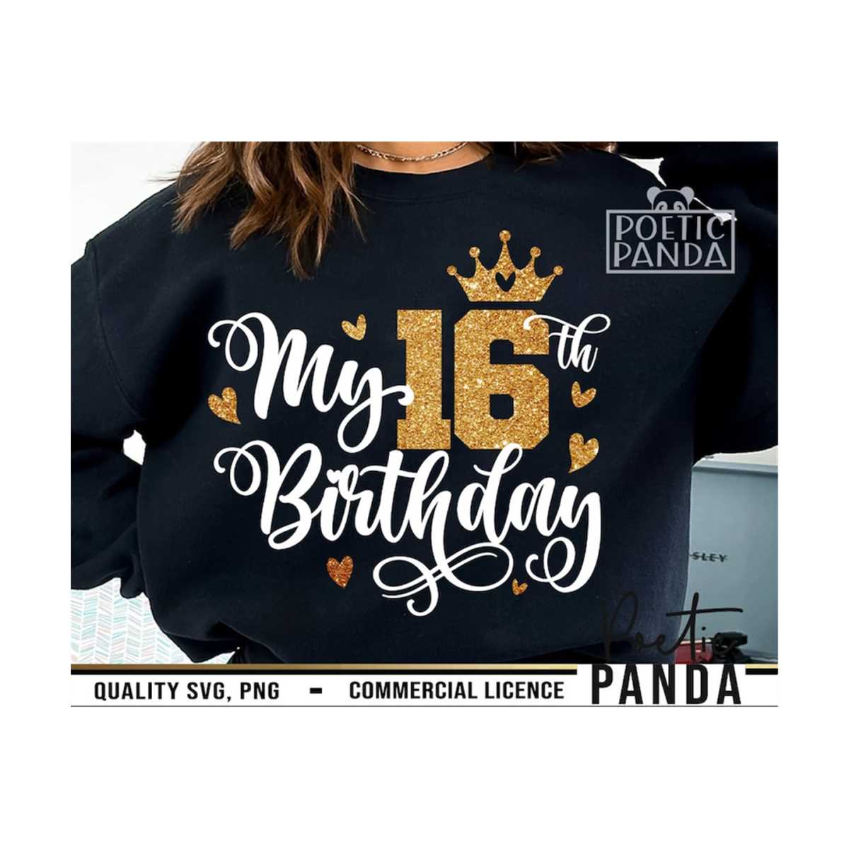 16th Birthday SVG PNG, Sweet Sixteen Svg, 16th Birthday Png, | Inspire ...